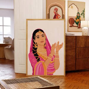 Punjabi Giddha Art, Sikh Woman in Suit, Punjabi Art, Desi Art, Indian ...