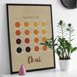 Shades of Chai - Desi Art, South Asian Wall Art, Housewarming Gift ...