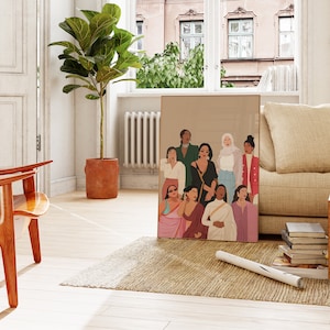 Desi Diversity Art Print, People Poster, Multicultural Art, Inclusive ...