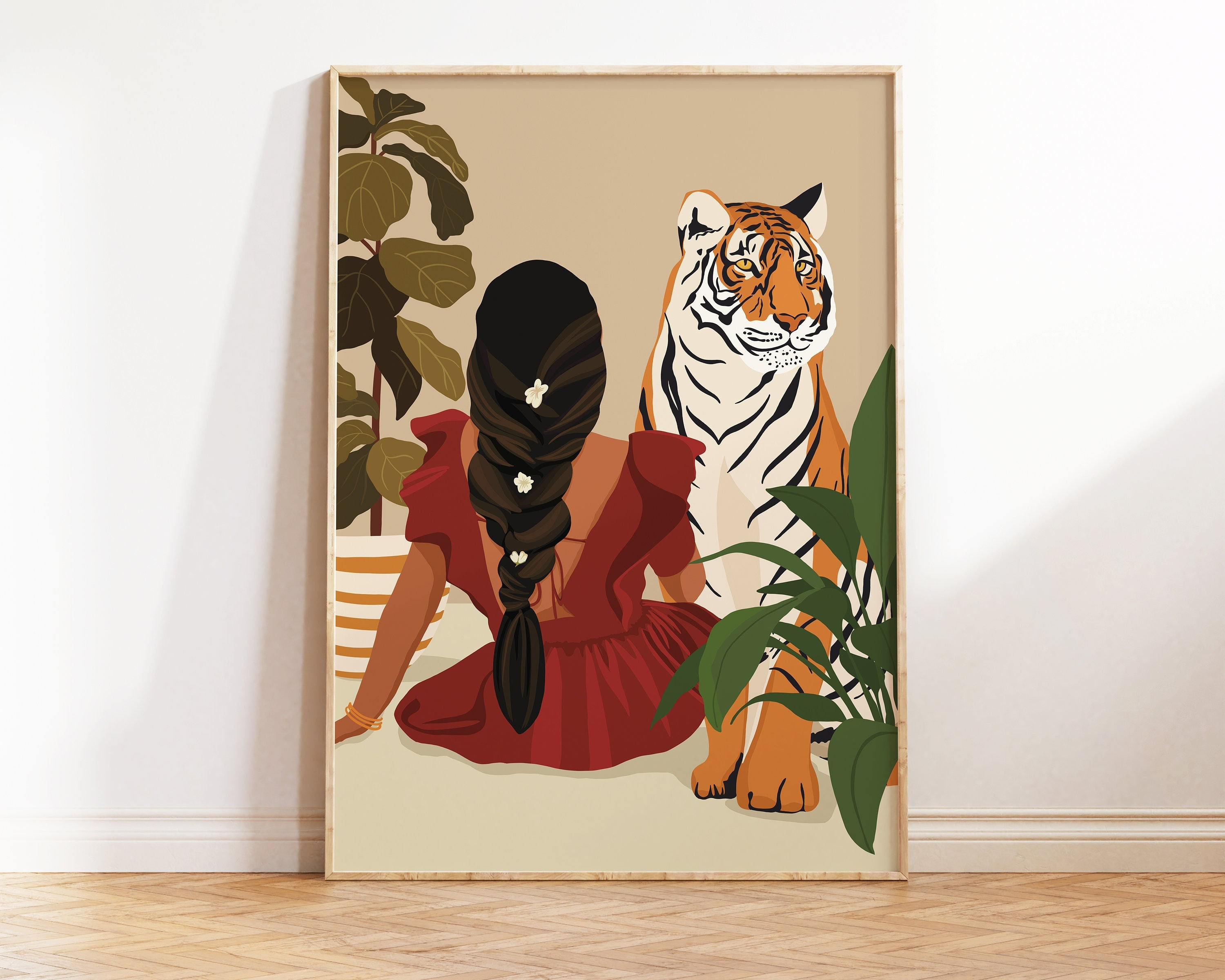 Katzen The Tiger Lady Before