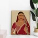 South Asian Bride Art Brown Girl Modern Indian Female Art - Etsy