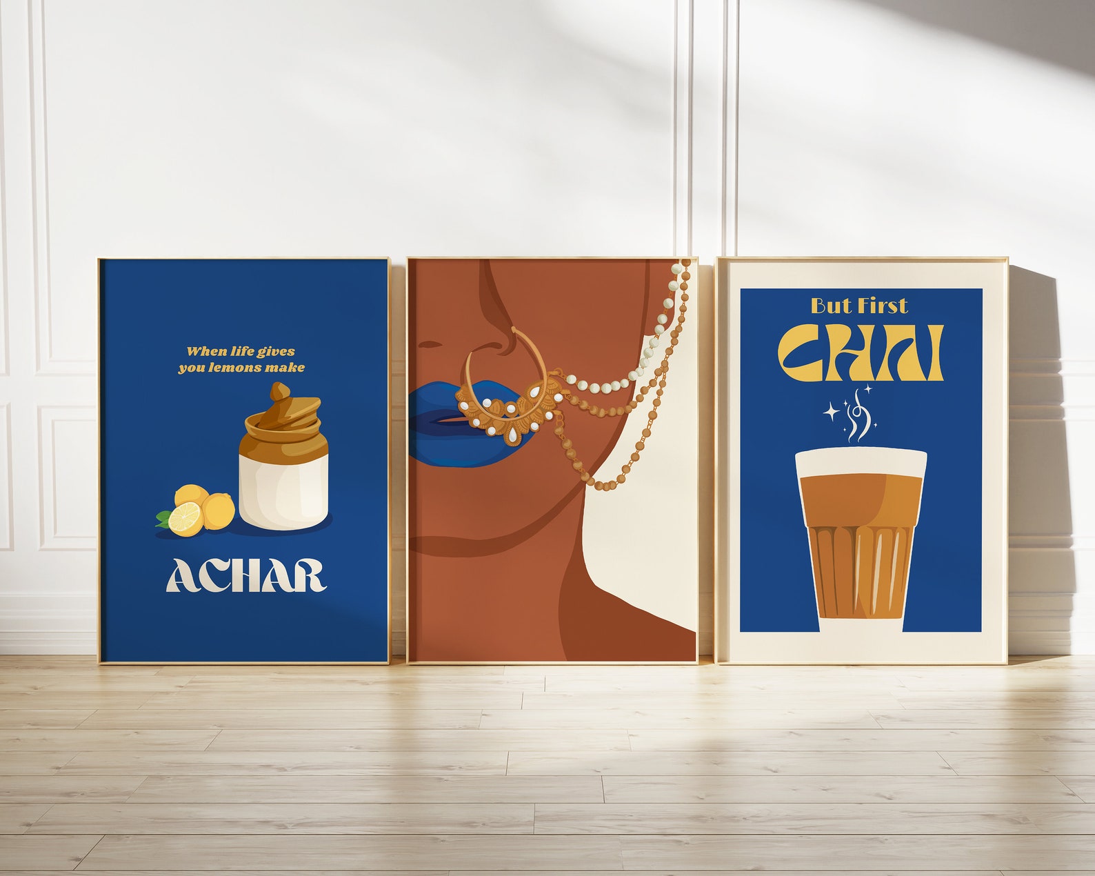 When Life Gives You Lemons Make Achar Print, Desi Art, Kitchen & Dining ...