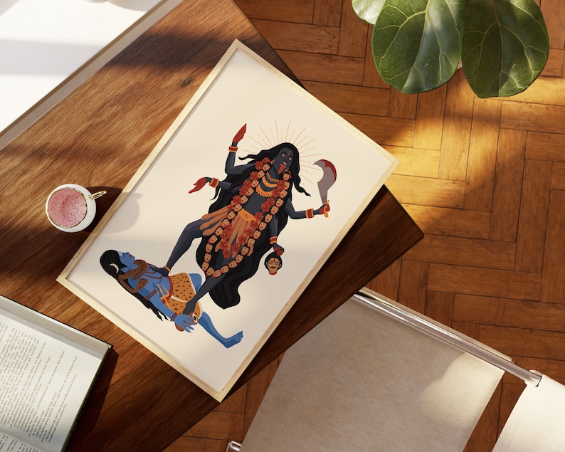 Buy Goddess Kali Art, Kali Maa, Mahakali Print, Parvati, Shakti, Hindu ...
