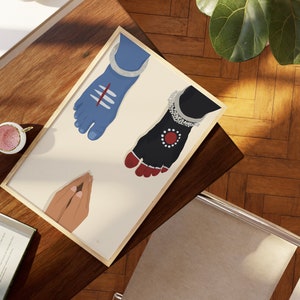 Kali and Shiva Dancing Feet Wall Art, Shiva Shakti Digital Print ...