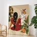 Indian Baddie Art, Indian Art, Indian Woman With Tiger Art, Tiger Print ...