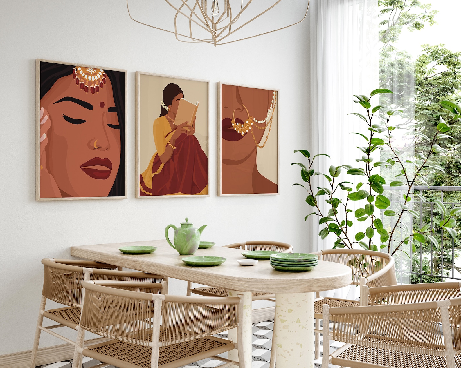 Buy Desi Art Indian Wall Art South Asian Woman Art Asian Online in ...