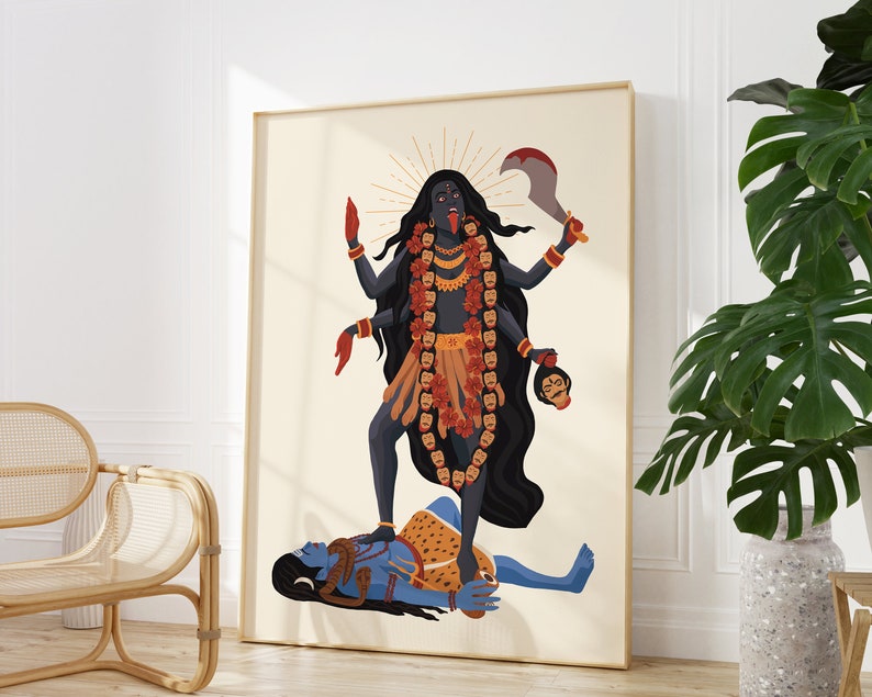 Buy Goddess Kali Art Kali Maa Mahakali Print Parvati Shakti Online in ...
