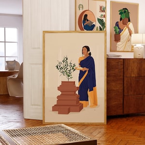 Tulsi Pooja Art, Tulsi Plant Art, Desi Art, Tamil Art, South Indian ...