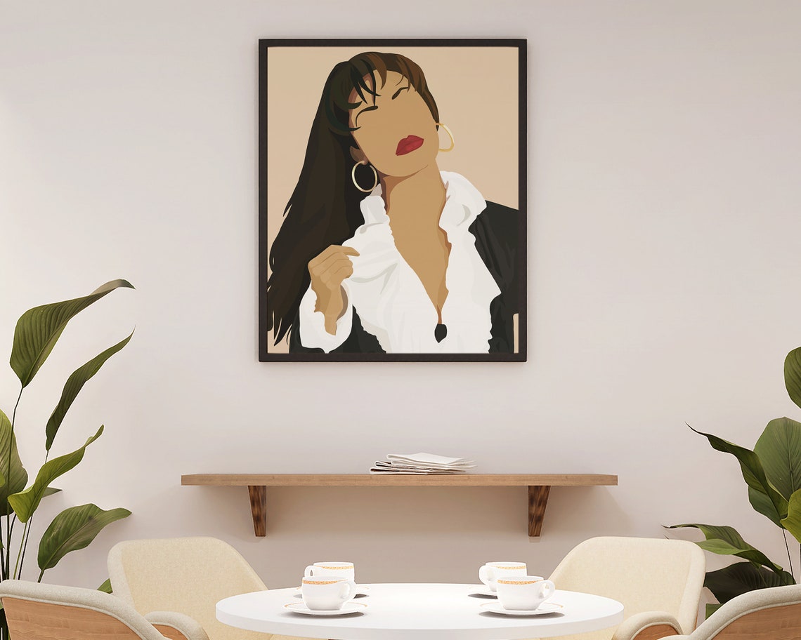 Selena Quintanilla Portrait Hollywood Celebrity Singer | Etsy