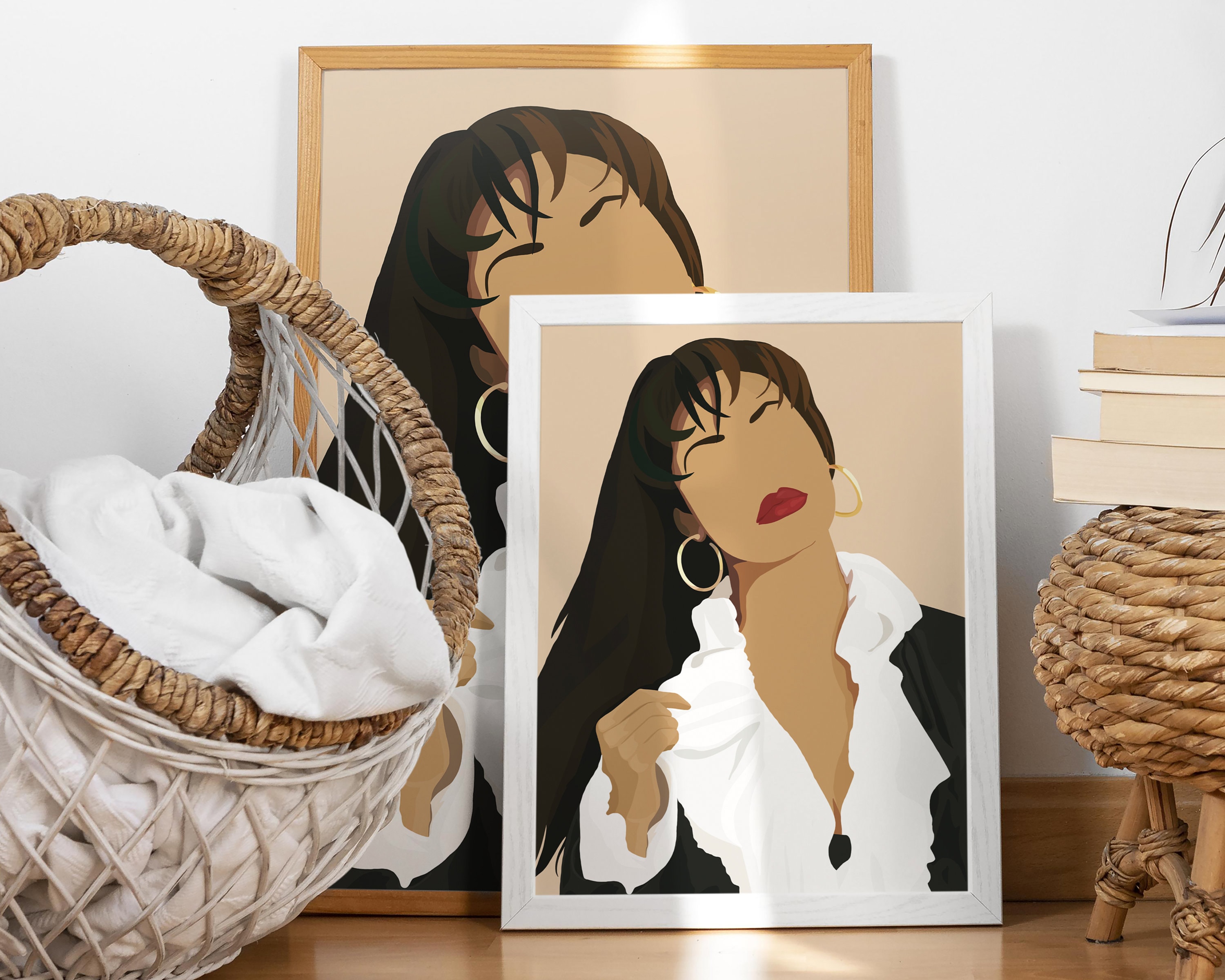 Selena Quintanilla Portrait Hollywood Celebrity Singer | Etsy