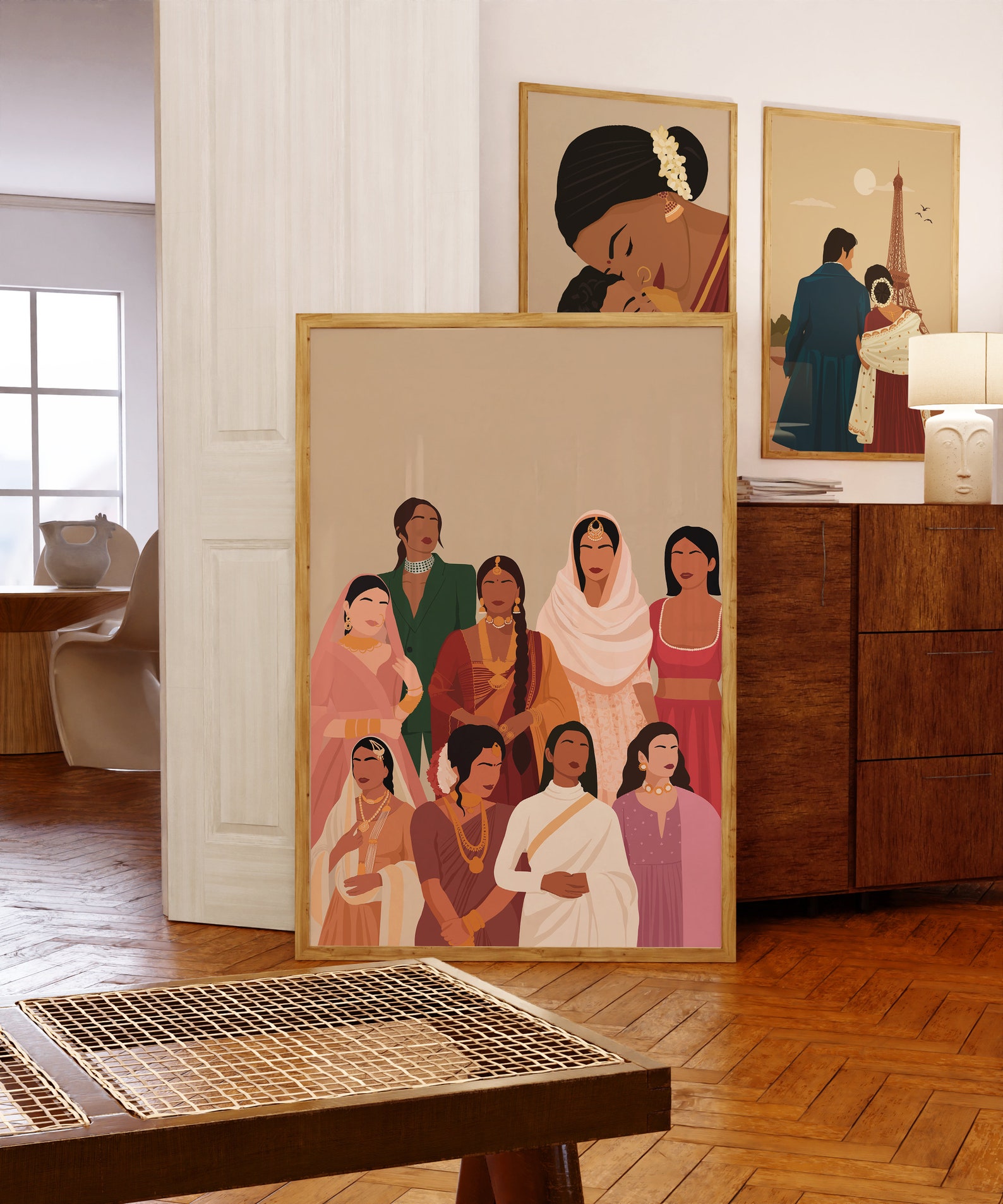 Desi Diversity Art Print, People Poster, Multicultural Art, Inclusive ...
