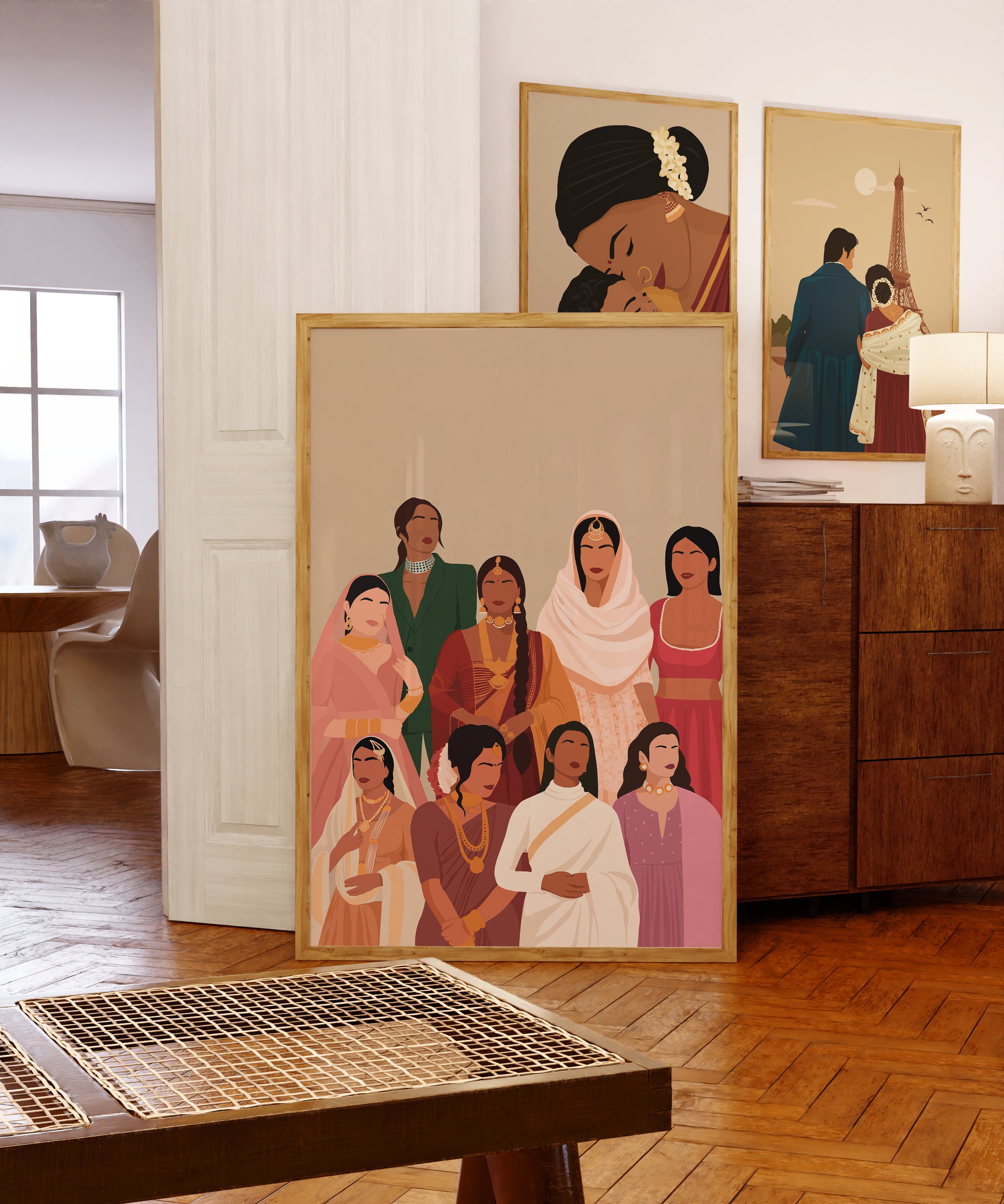 Desi Diversity Art Print, People Poster, Multicultural Art, Inclusive ...