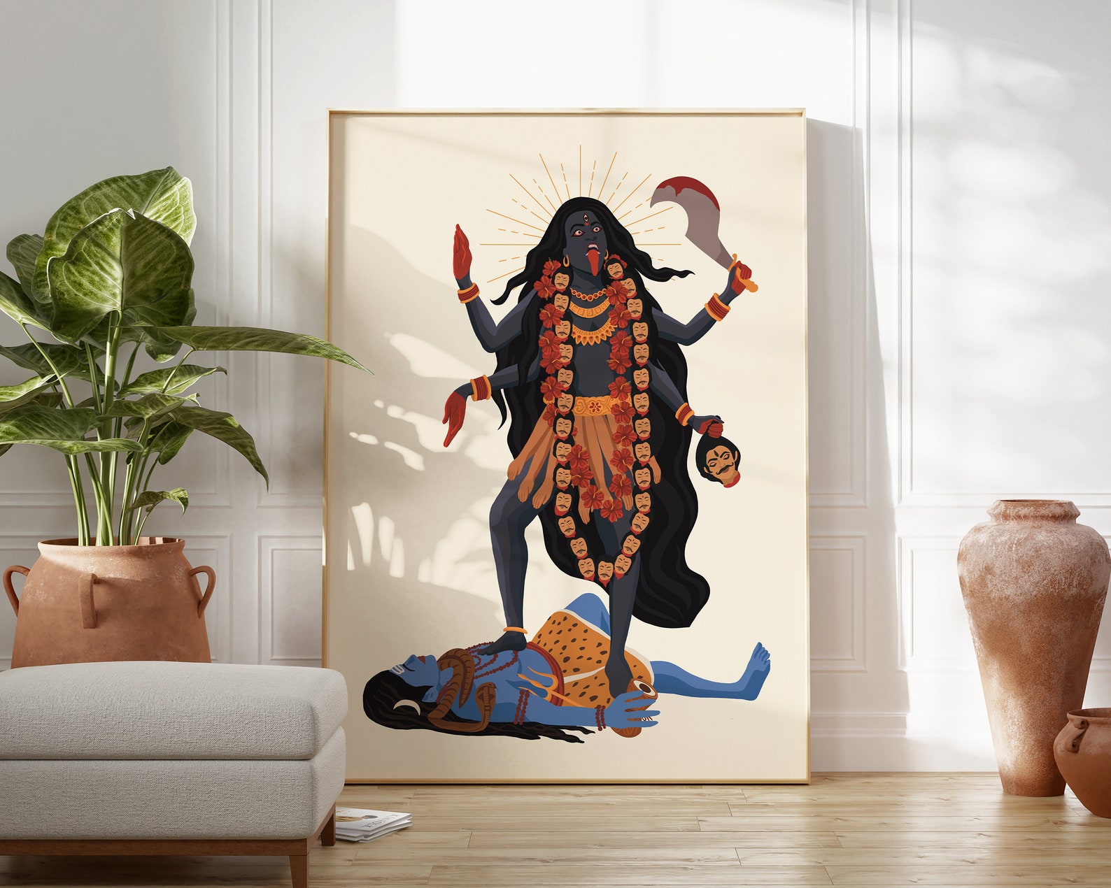 Buy Goddess Kali Art Kali Maa Mahakali Print Parvati Shakti Online in ...