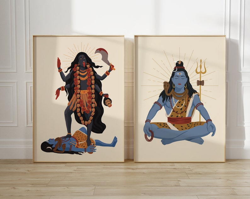 Buy Goddess Kali Art, Kali Maa, Mahakali Print, Parvati, Shakti, Hindu ...