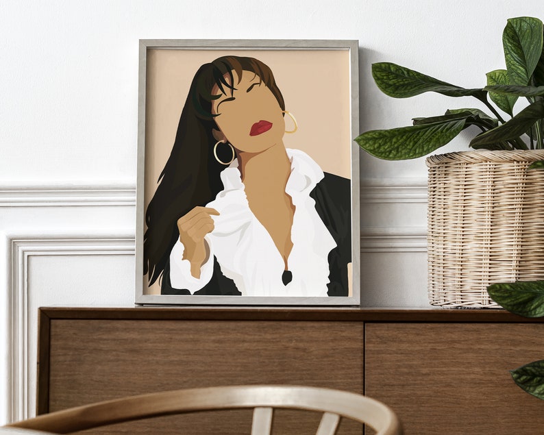 Selena Quintanilla Portrait Hollywood Celebrity Singer | Etsy
