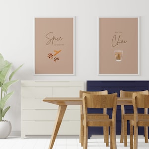 But First Chai - Indian Typography Digital Print, Desi Art, Kitchen ...