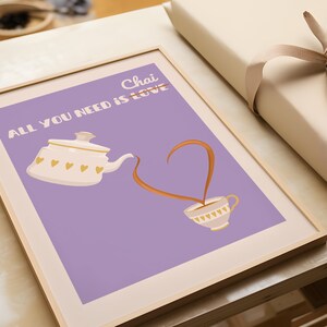 Chai Wall Art, Chai Print, Tea Art Print, Indian Art, Desi Art, South ...