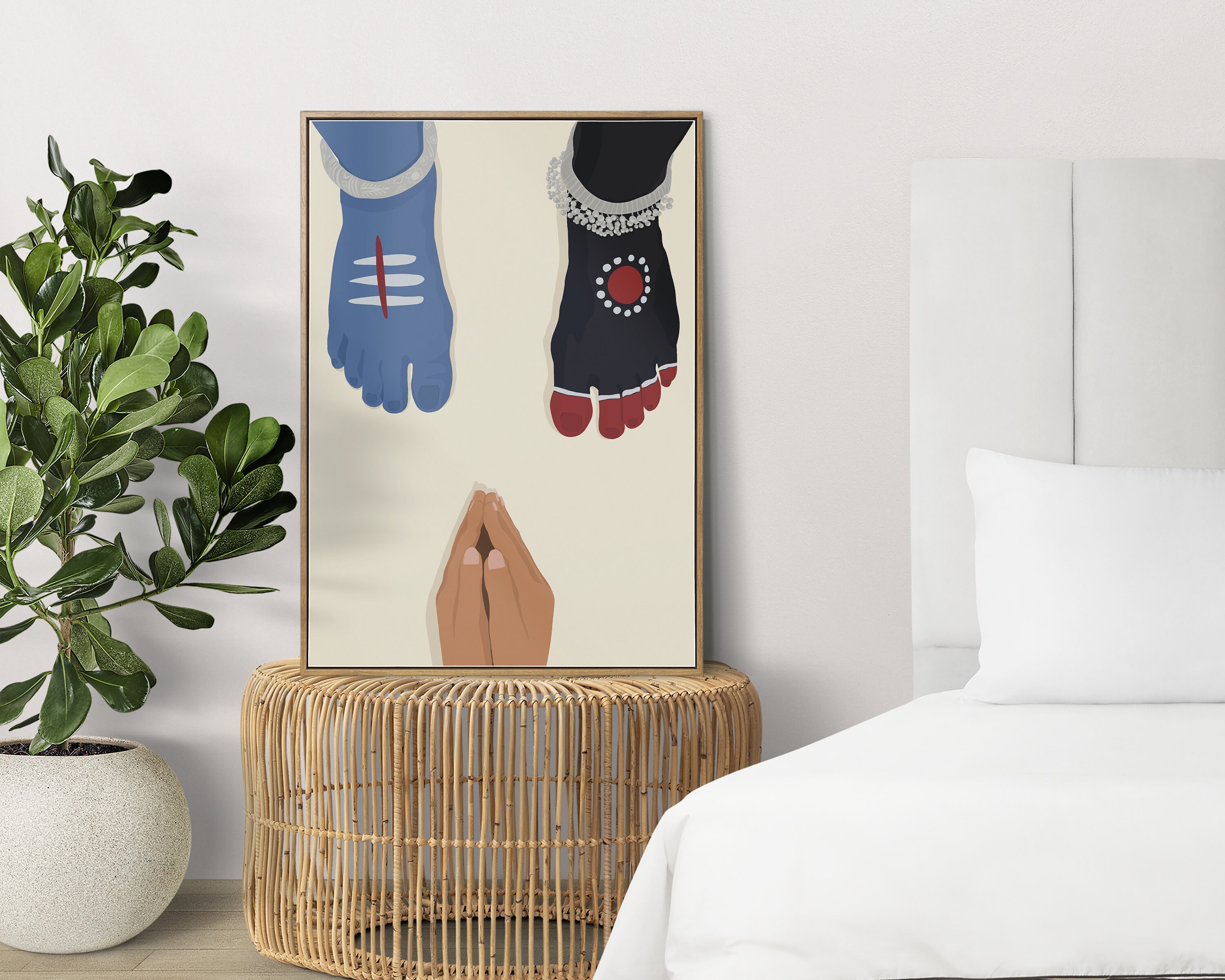 Kali and Shiva Dancing Feet Wall Art Shiva Shakti Digital | Etsy