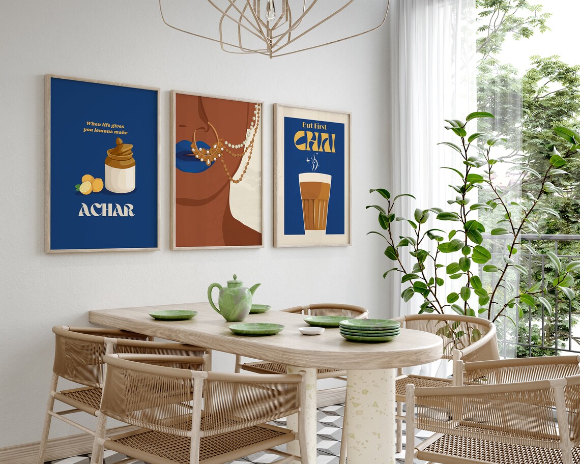When Life Gives You Lemons Make Achar Print, Desi Art, Kitchen & Dining ...