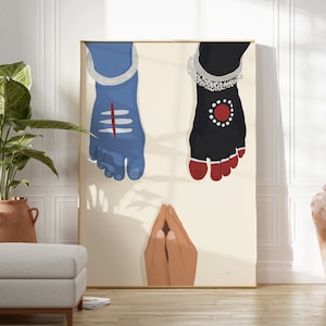 Kali and Shiva Dancing Feet Wall Art, Shiva Shakti Digital Print ...