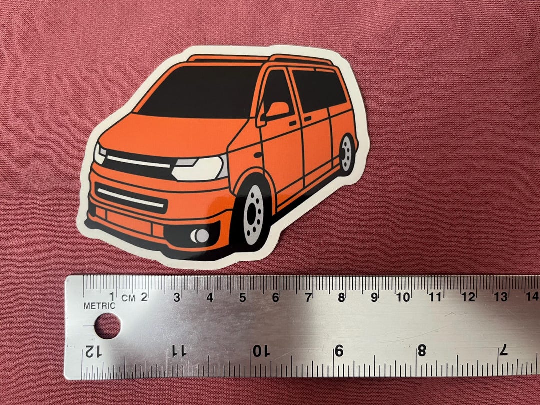 VW ORANGE Transporter T5 Sticker - Etsy