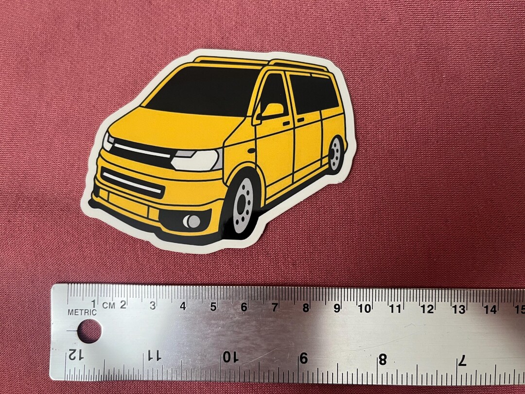 VW YELLOW Transporter T5 Sticker - Etsy