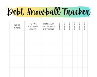 Multiple Debt Tracker - Etsy