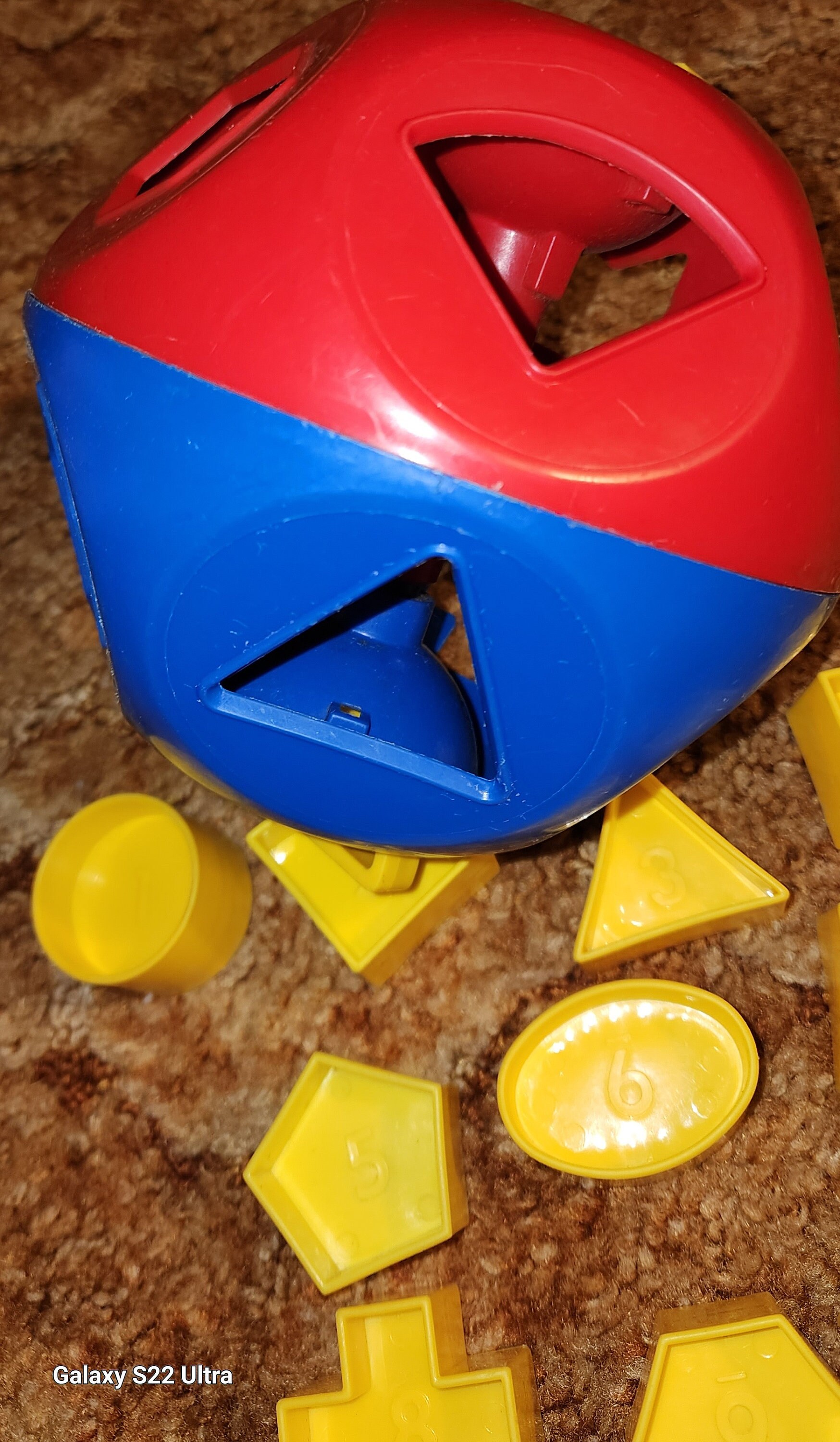 Vintage Tupperware Block Ball Toy Complete Rare Fine Motor Skills Toy ...