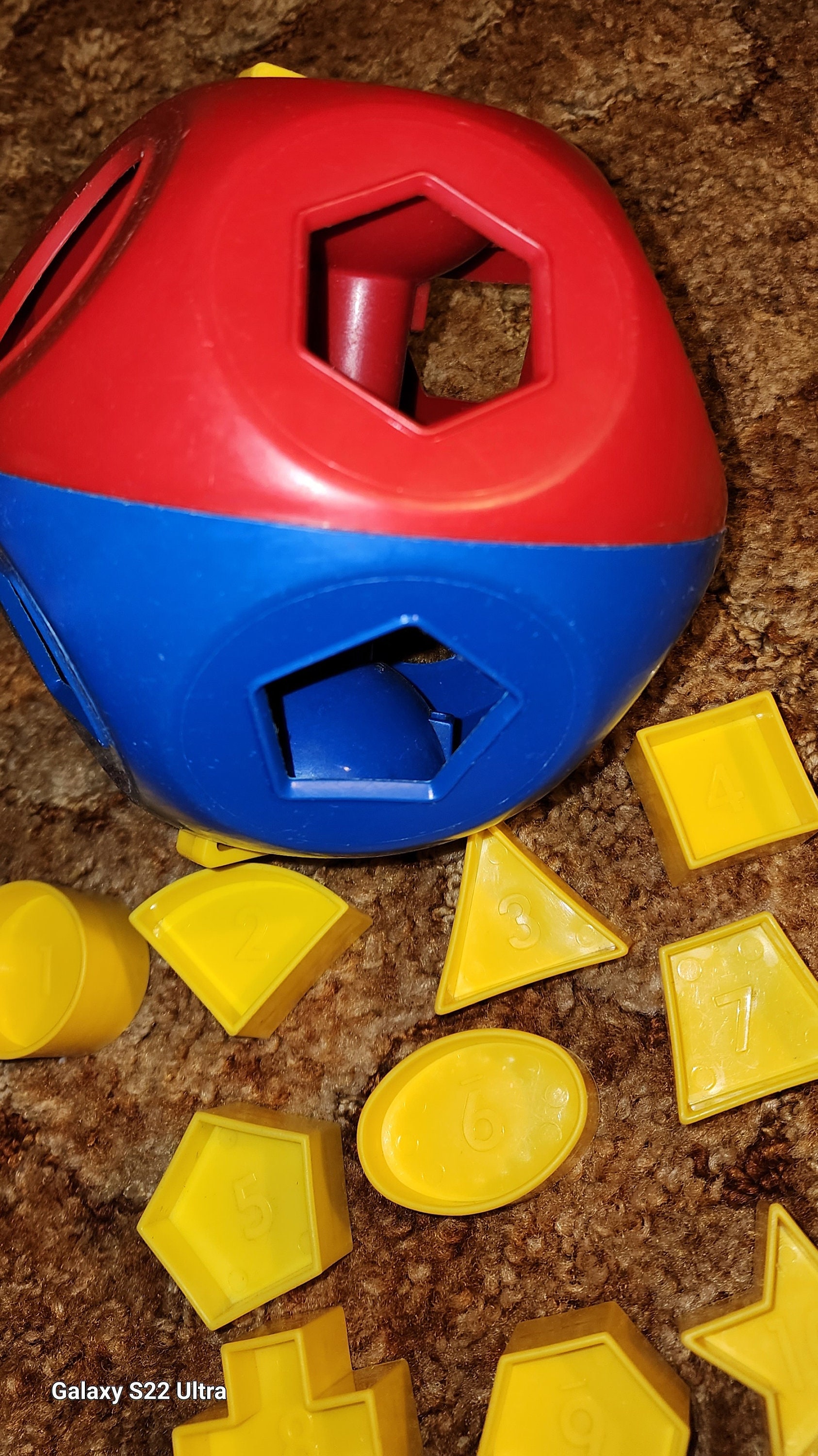 Vintage Tupperware Block Ball Toy Complete Rare Fine Motor Skills Toy ...