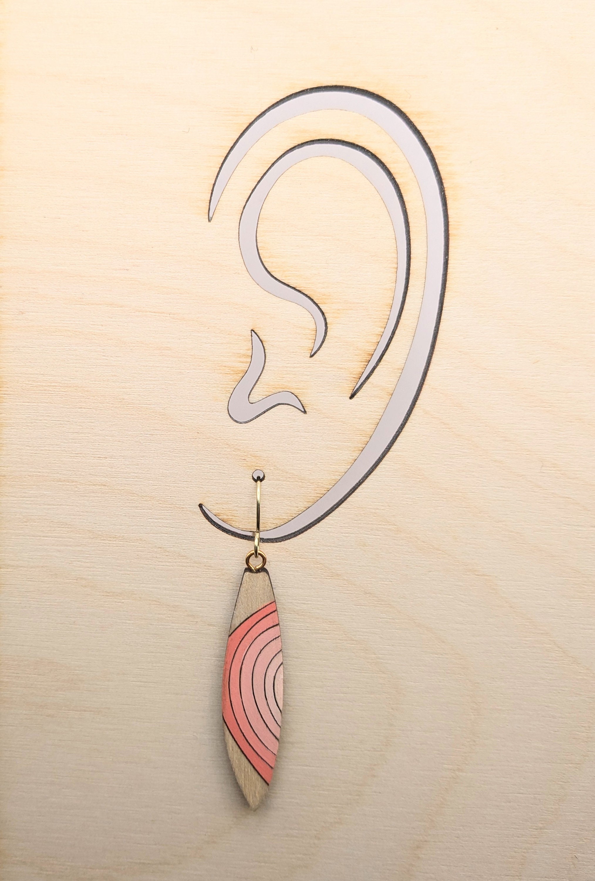 Large Concentric Rings, Bold and Colorful Gift for Mom, Gift for Her ...