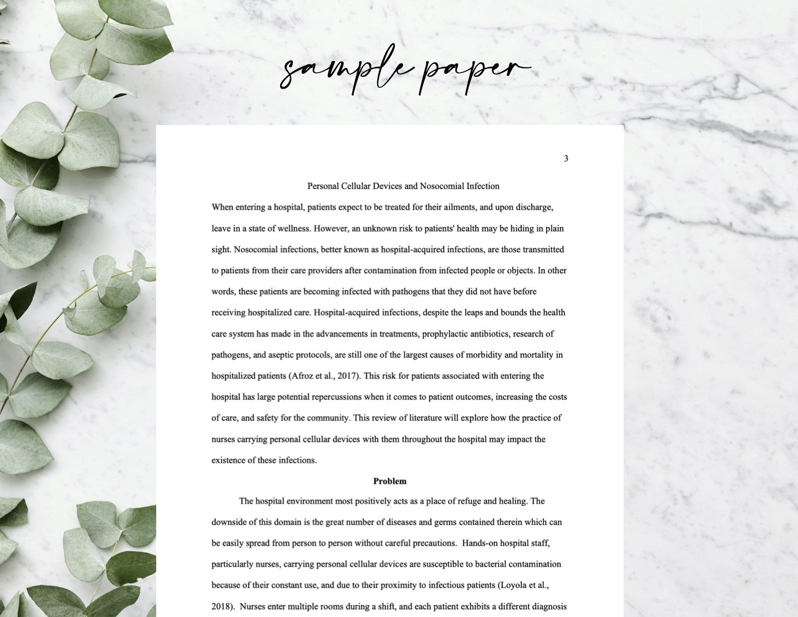 APA Template 7th Edition With Instructions and Sample Paper| Instant ...