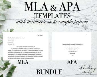 MLA 9th Edition Template and Guide | Instant Download - Etsy