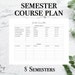 Semester Course Planner/schedule | Instant Download, Editable ...