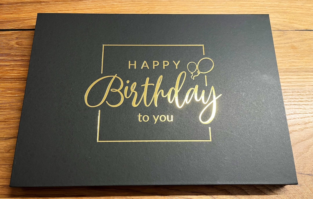 Magnetic Box Black happy Birthday Noble Gift Packaging for Your ...