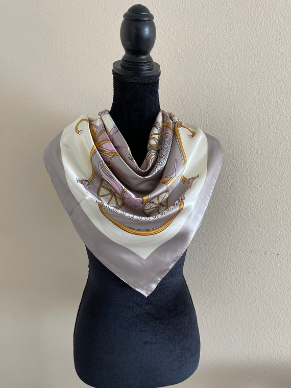 Vintage Silk Scarf - Neck Scarf - Head Scarf - Vintag… - Gem