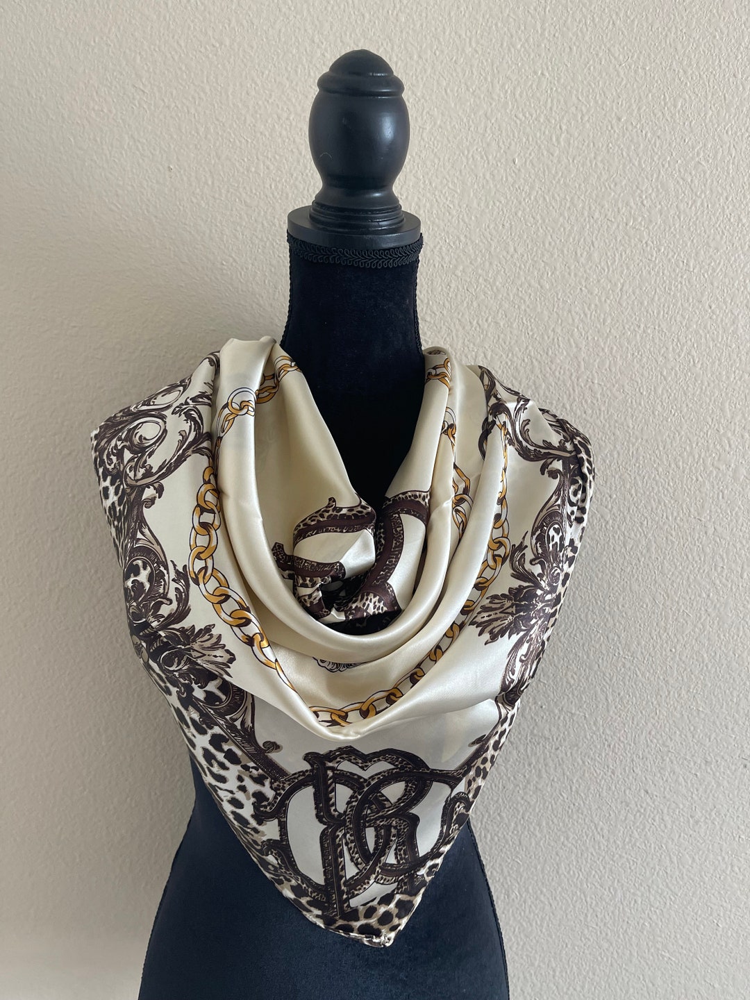 Vintage Inspired New Scarf - Head Silk Scarf - Vintage Style 80s - 90s ...