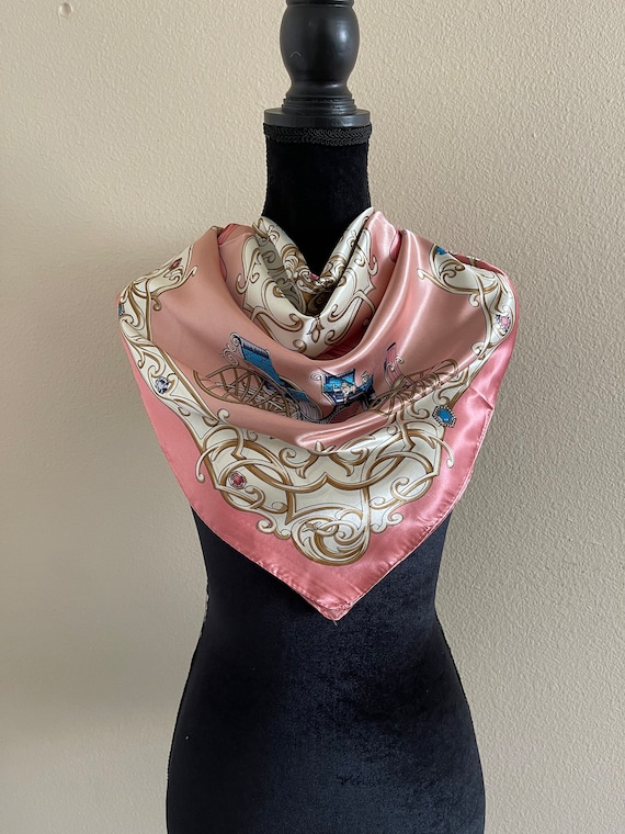 Silk vintage scarf - Gem
