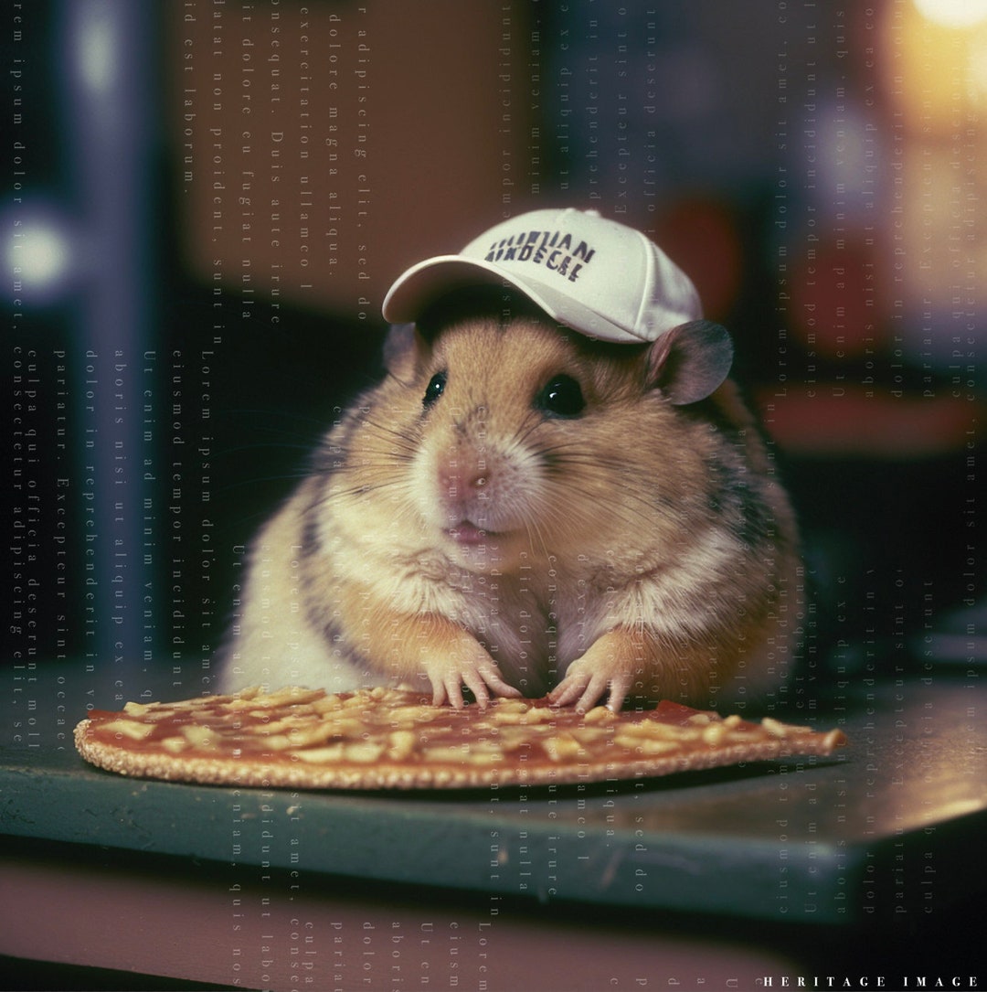 INSTANT DOWNLOAD Vintage Hamster Print, Digital Download, Printable Art ...