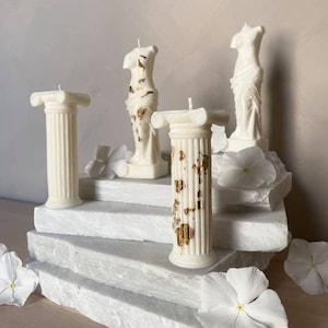 Candle Set/ Greek Column/ Venus Candle/ Greek Statue/greek Figurines ...