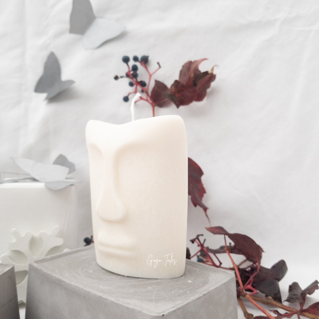 Abstract Face Candle/ Minimalist Candle/unique Candle/gifts - Etsy