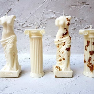 Candle Set/ Greek Column/ Venus Candle/ Greek Statue/greek Figurines ...