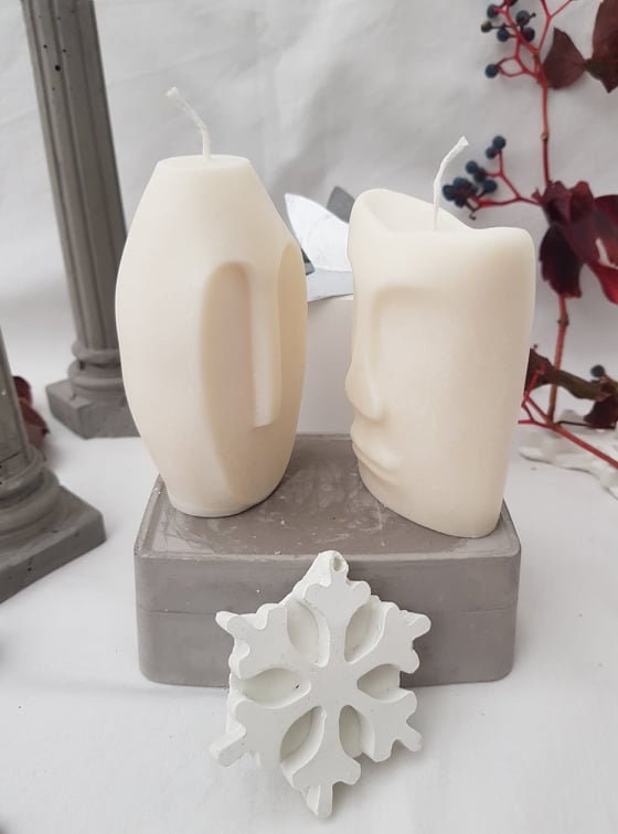 Abstract Face Candle/ Minimalist Candle/unique Candle/gifts - Etsy