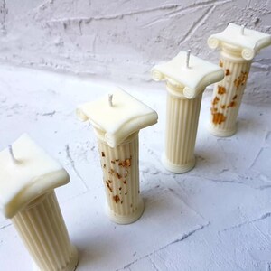Greek Column Candle/ Greek Candles/made in Greece/mythology / Soy Wax ...