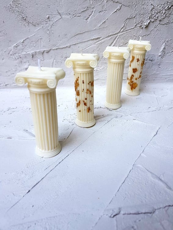 Greek Column Candle/ Greek Candles/made in Greece/mythology / Soy Wax ...