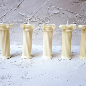 Greek Column Candle/ Greek Candles/made in Greece/mythology / Soy Wax ...