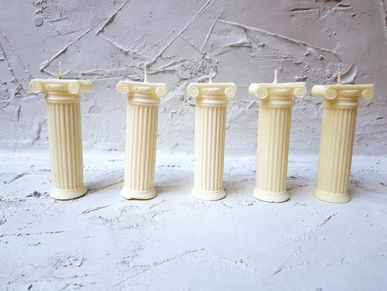 Greek Column Candle/ Greek Candles/made in Greece/mythology / Soy Wax ...