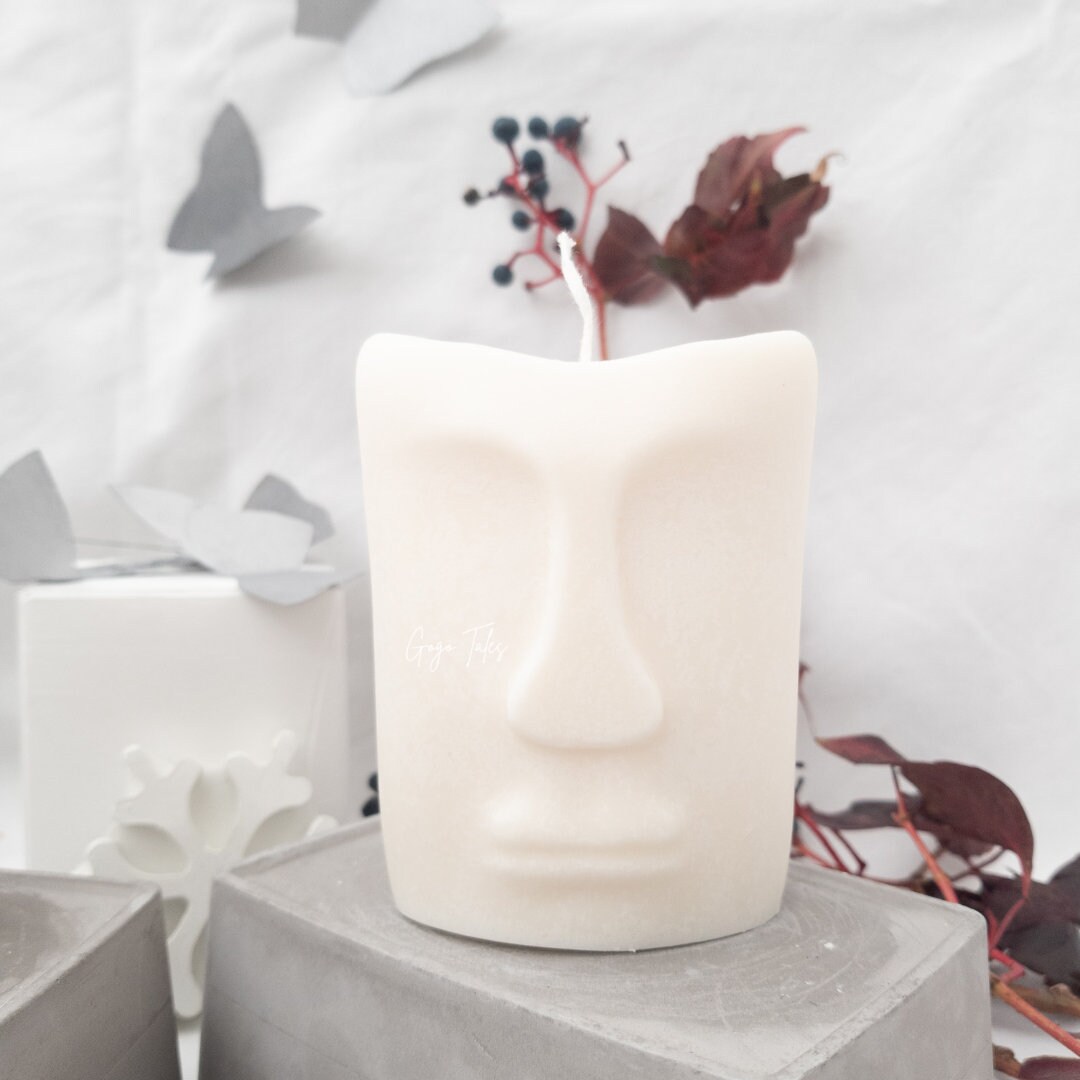 Abstract Face Candle/ Minimalist Candle/unique Candle/gifts - Etsy