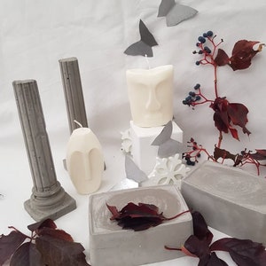 Abstract Face Candle/ Minimalist Candle/unique Candle/gifts Ideas/ Home ...