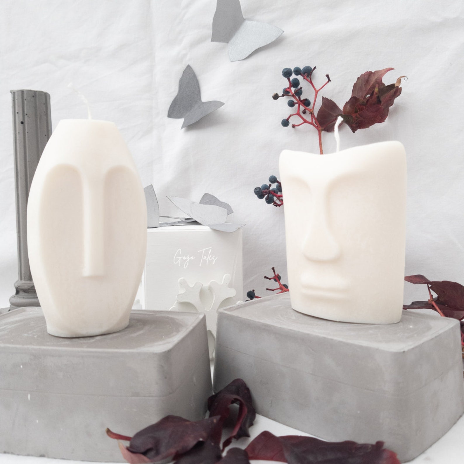 Abstract Face Candle/ Minimalist Candle/unique Candle/gifts - Etsy