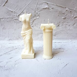 Candle Set/ Greek Column/ Venus Candle/ Greek Statue/greek Figurines ...